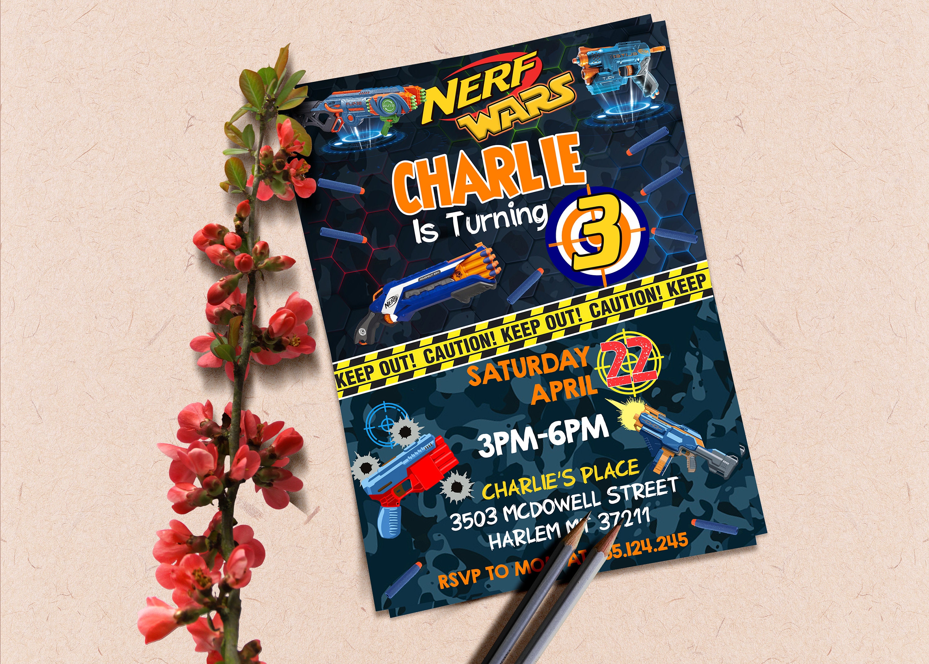 Editable Dart Birthday Party Invitation | Dart Invite | Dart Invitation ...