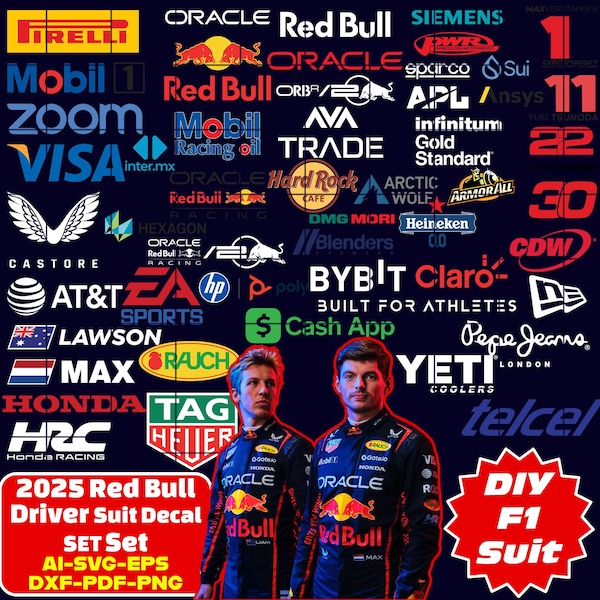 F1 Logos Redbull - Etsy
