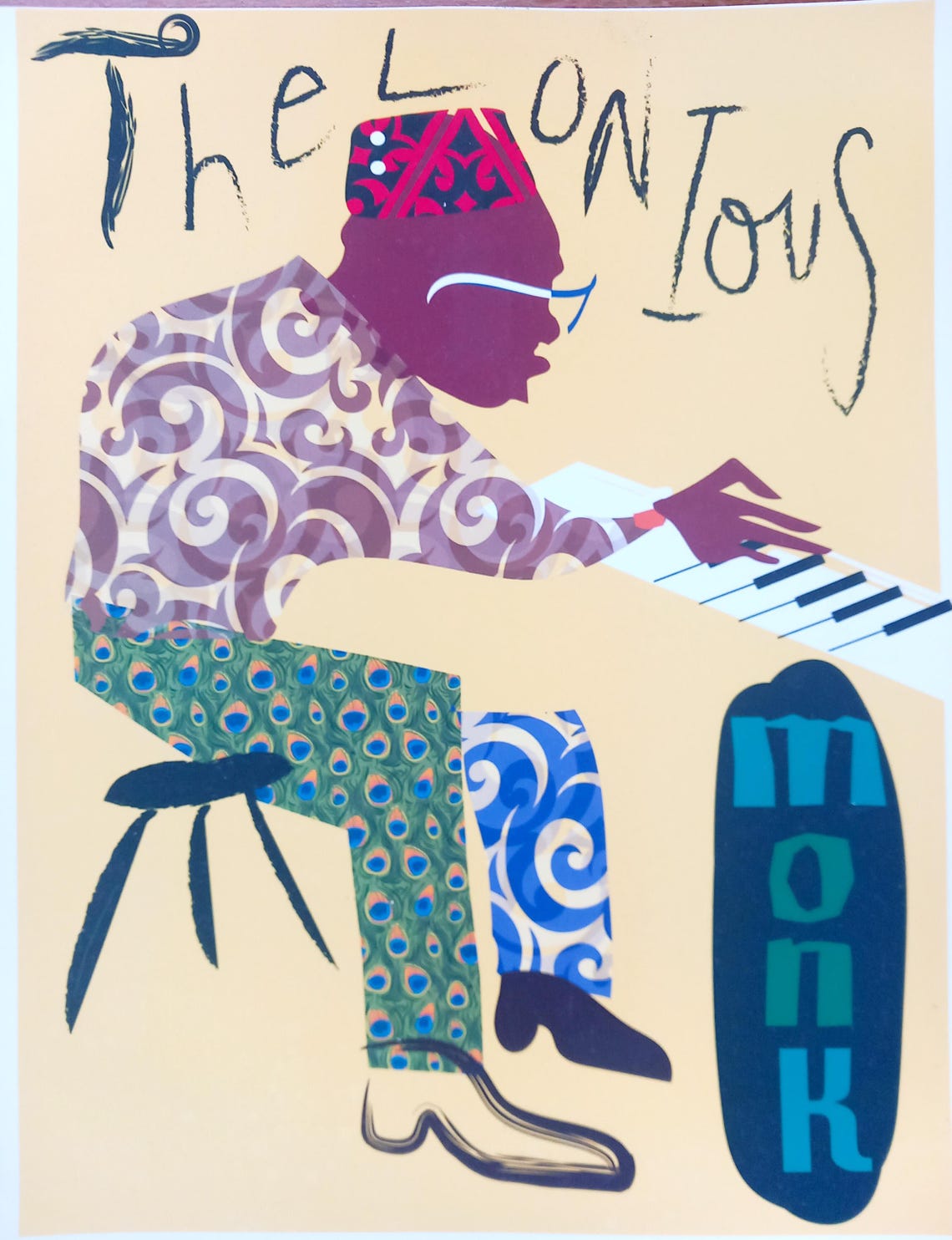 Thelonious Monk Jazz Poster Retro Wall Art Vintage Poster Piano Art ...
