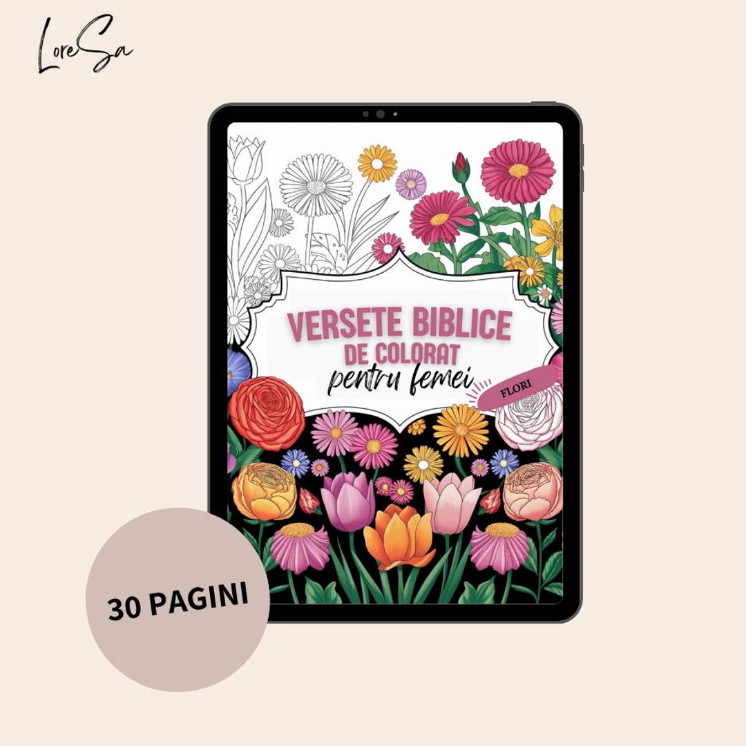 Carte De Colorat în Format PDF Pentru Femei, Cu Versete Biblice și ...