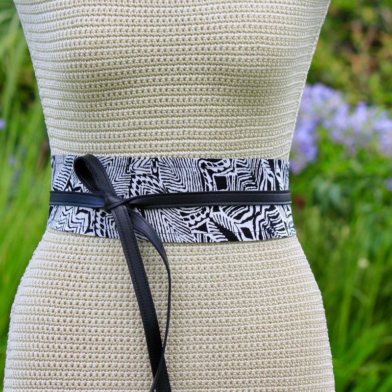Black Obi Belt - Etsy