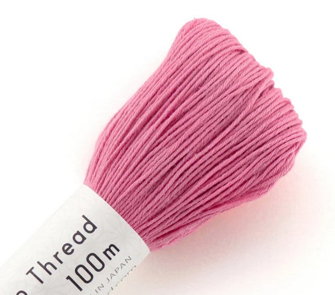 Japanese Sashiko Thread 110 DUSKY PINK, 100m Skein, UK Seller - Etsy