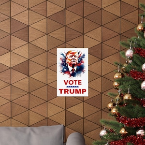 Bold 'VOTE TRUMP' Poster With Trump Art Print Make Your Voice Heard ...