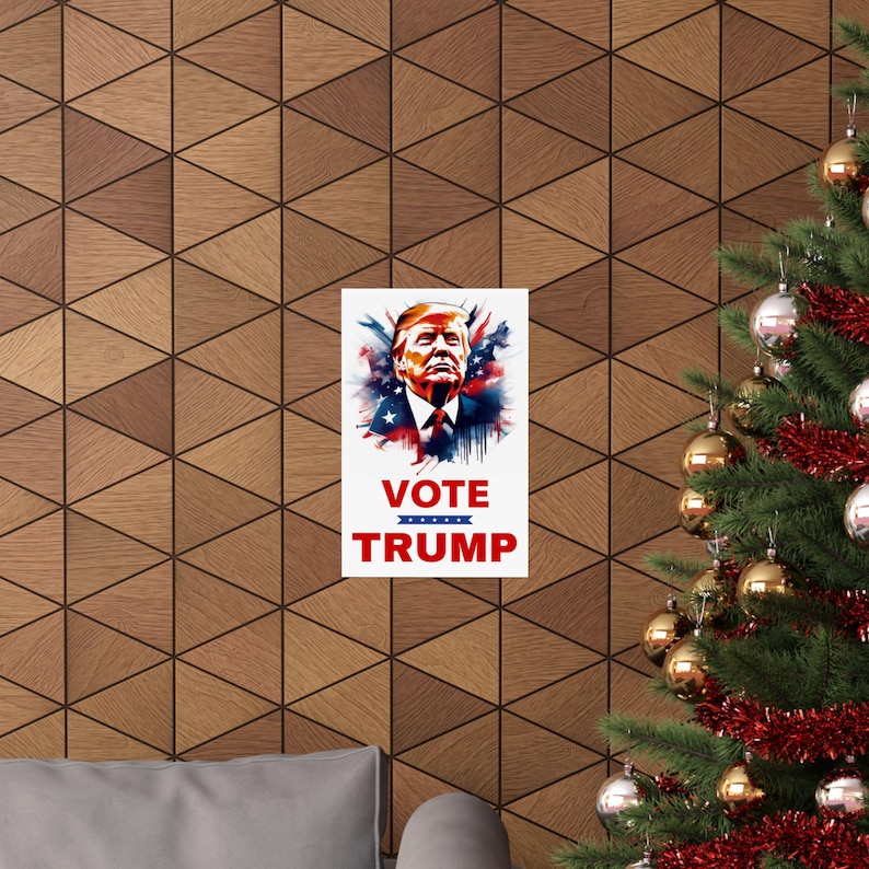 Bold 'VOTE TRUMP' Poster With Trump Art Print Make Your Voice Heard ...