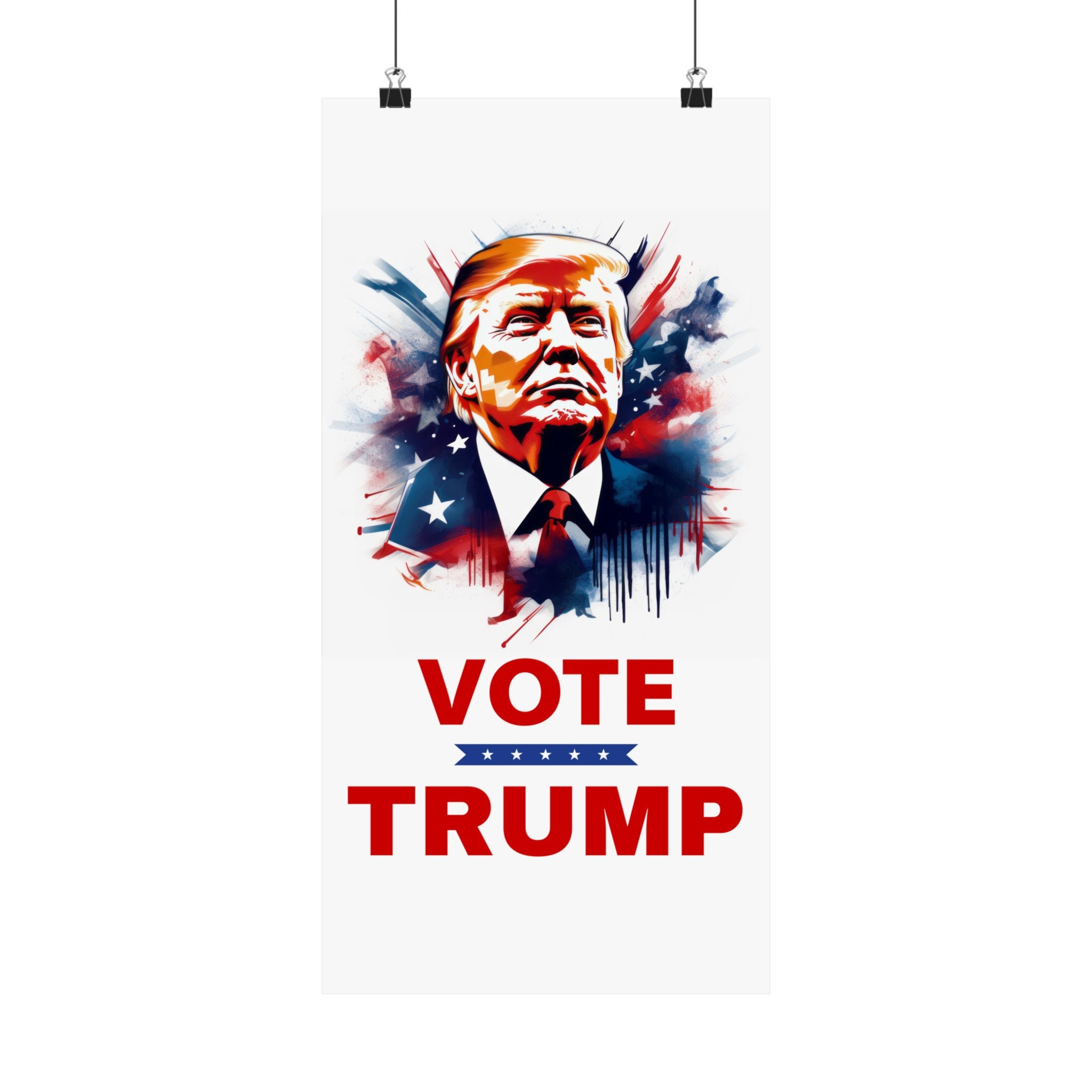 Bold 'VOTE TRUMP' Poster With Trump Art Print Make Your Voice Heard ...