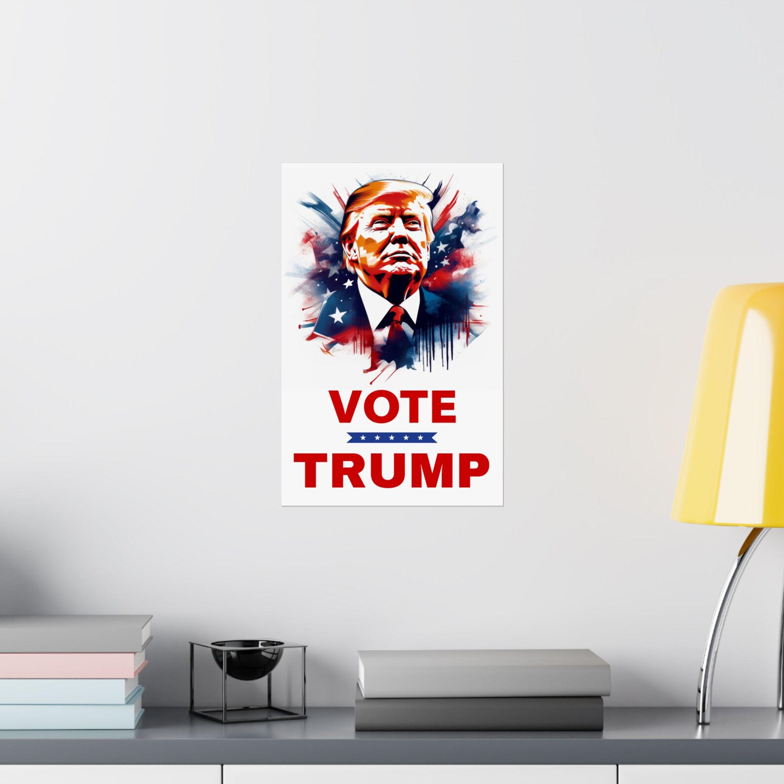Bold 'VOTE TRUMP' Poster With Trump Art Print Make Your Voice Heard ...