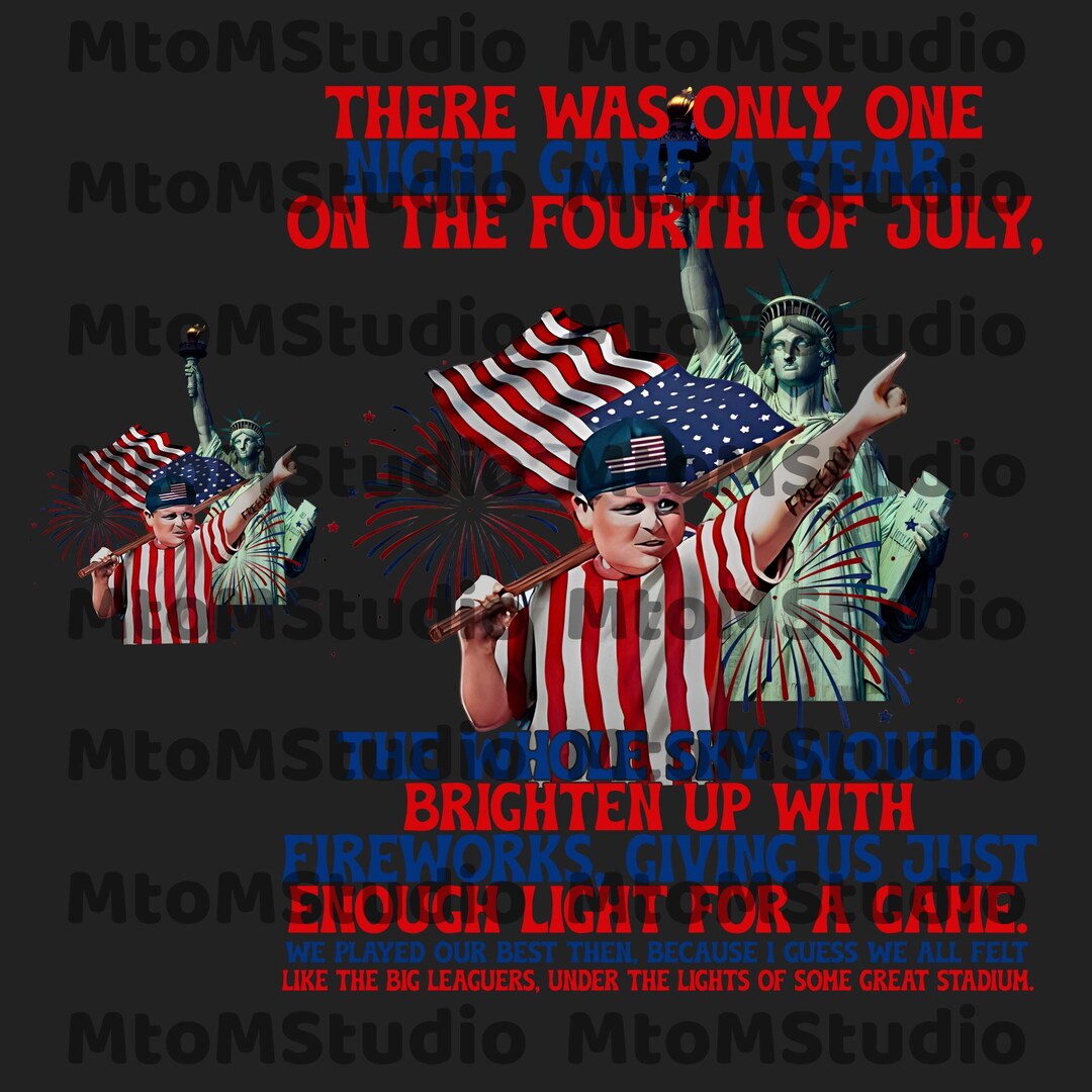 The Sandlot 4th of July Png, Sandlot Patriotic Png, Hamilton Ham Png ...