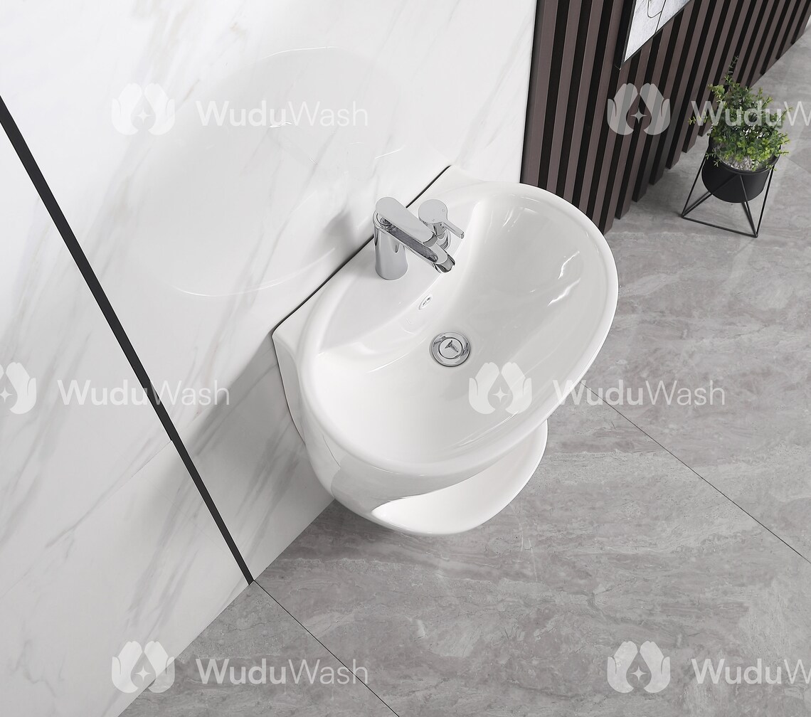 Wuduwash Dual Level Wudu Basin White Includes Tap & Fittings - Etsy