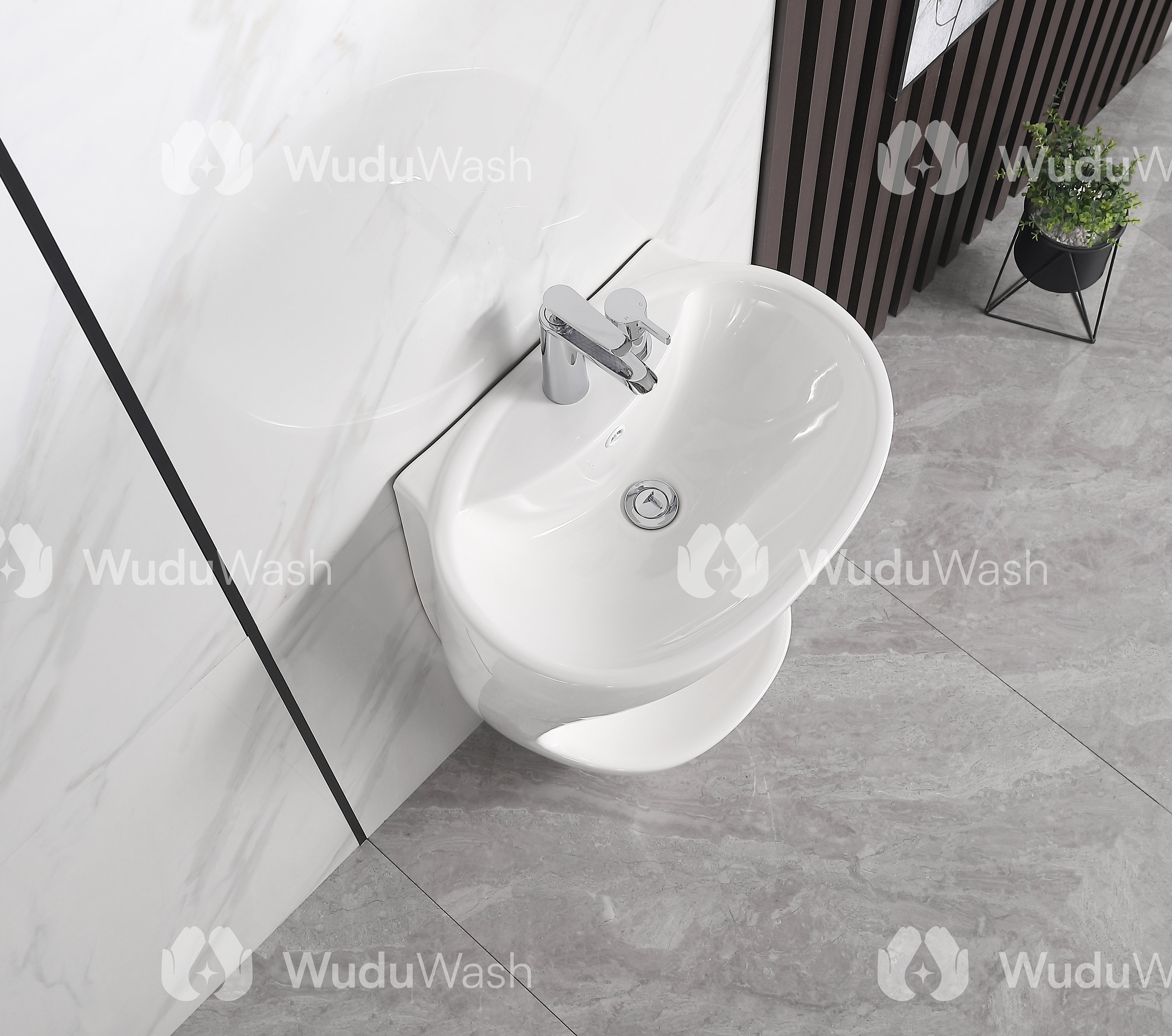 Wuduwash Dual Level Wudu Basin White Includes Tap & Fittings - Etsy