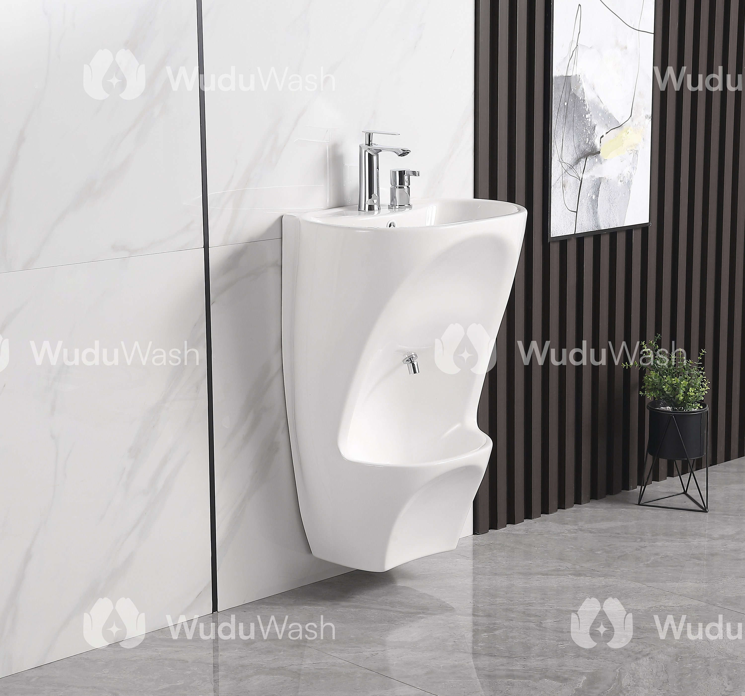 Wuduwash Dual Level Wudu Basin White Includes Tap & Fittings - Etsy