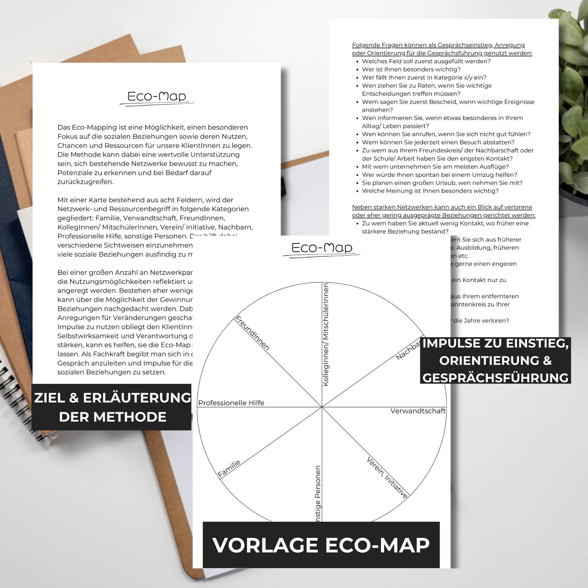 Eco Map | Social Work Method | Relationships, Networks, Resources ...