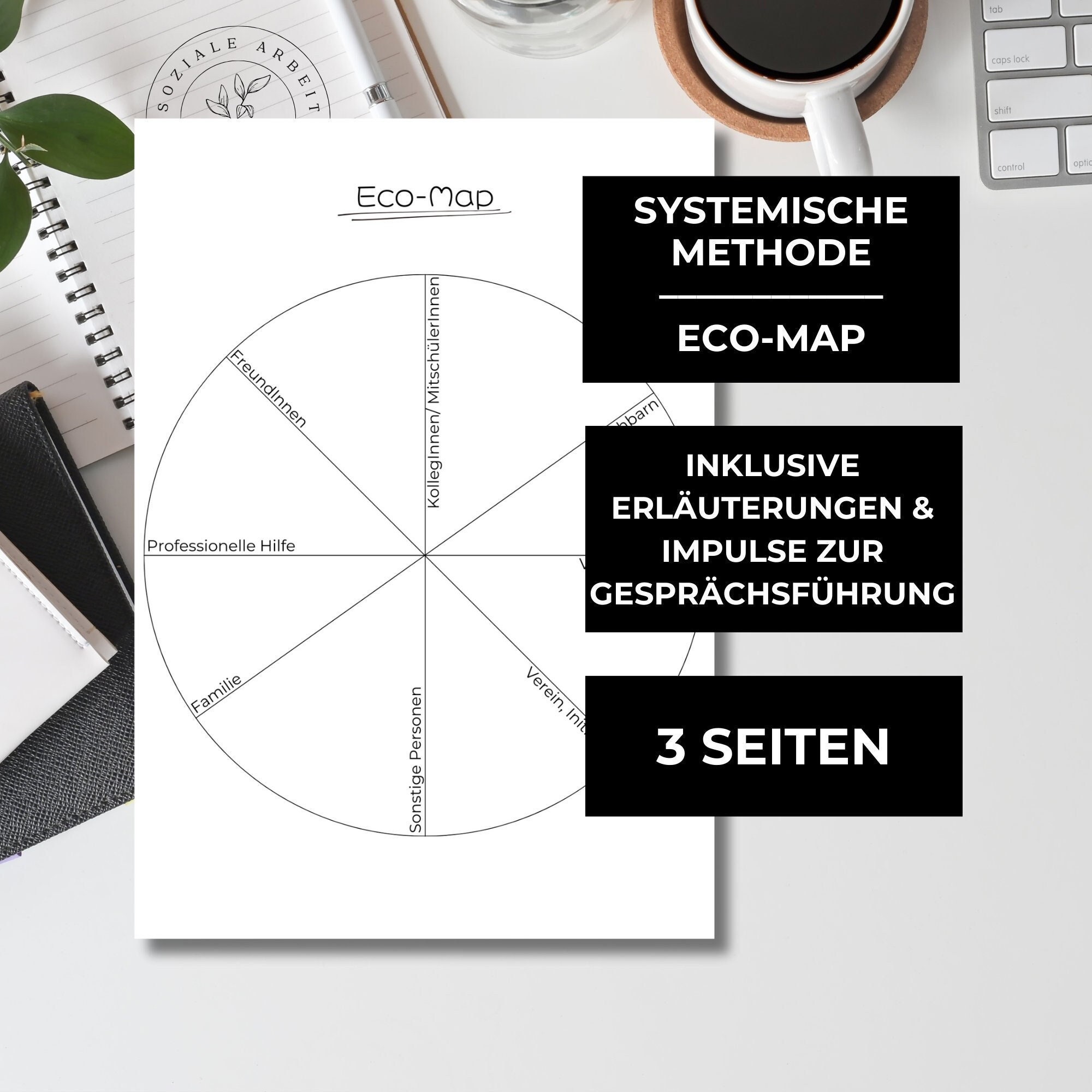 Eco Map | Social Work Method | Relationships, Networks, Resources ...