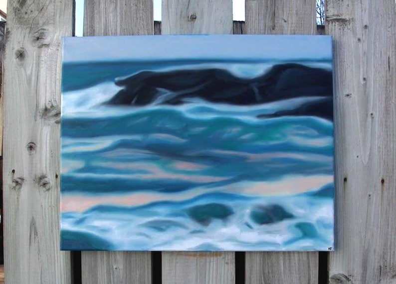 Irish Ocean Sunset Original Oil Painting - Etsy