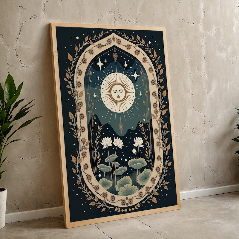 Sun and Moon Poster - Etsy