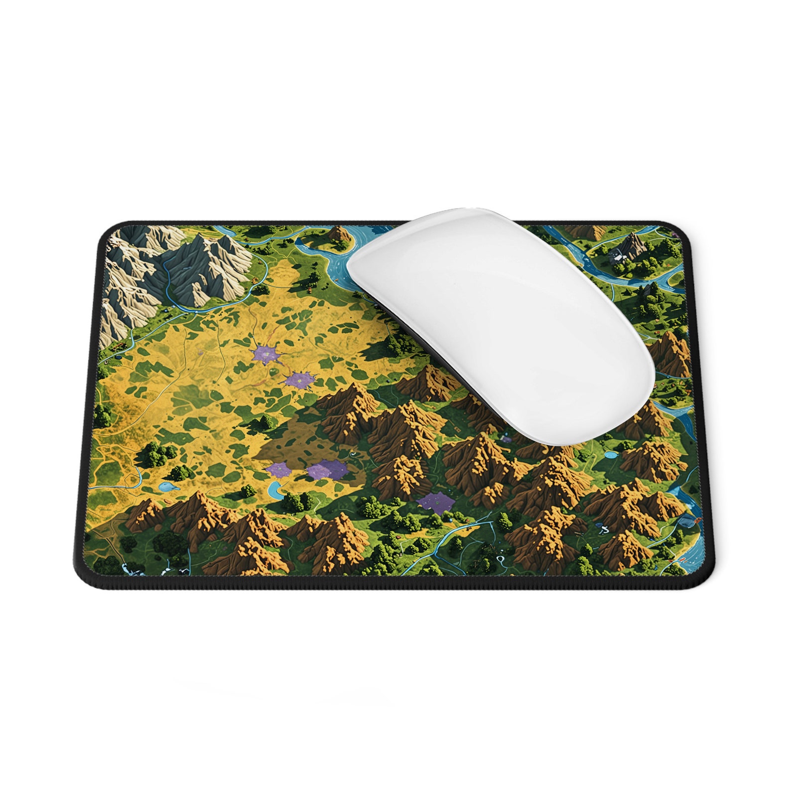 Retro RTS Strategy Map Desk Mat & Mousepad 90s Video Game Art Large ...