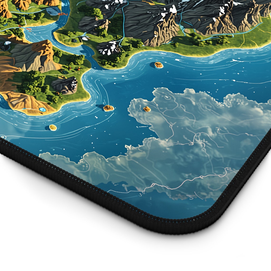 Retro RTS Strategy Map Desk Mat & Mousepad 90s Video Game Art Large ...
