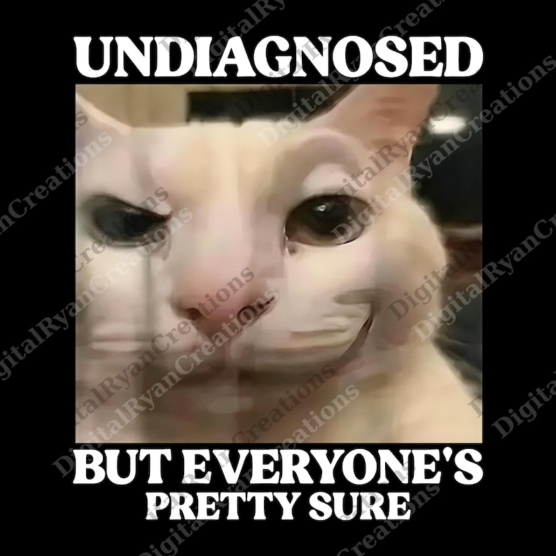 Undiagnosed but Everyone's Pretty Sure Funny Cat Png, Cute Kitty ...