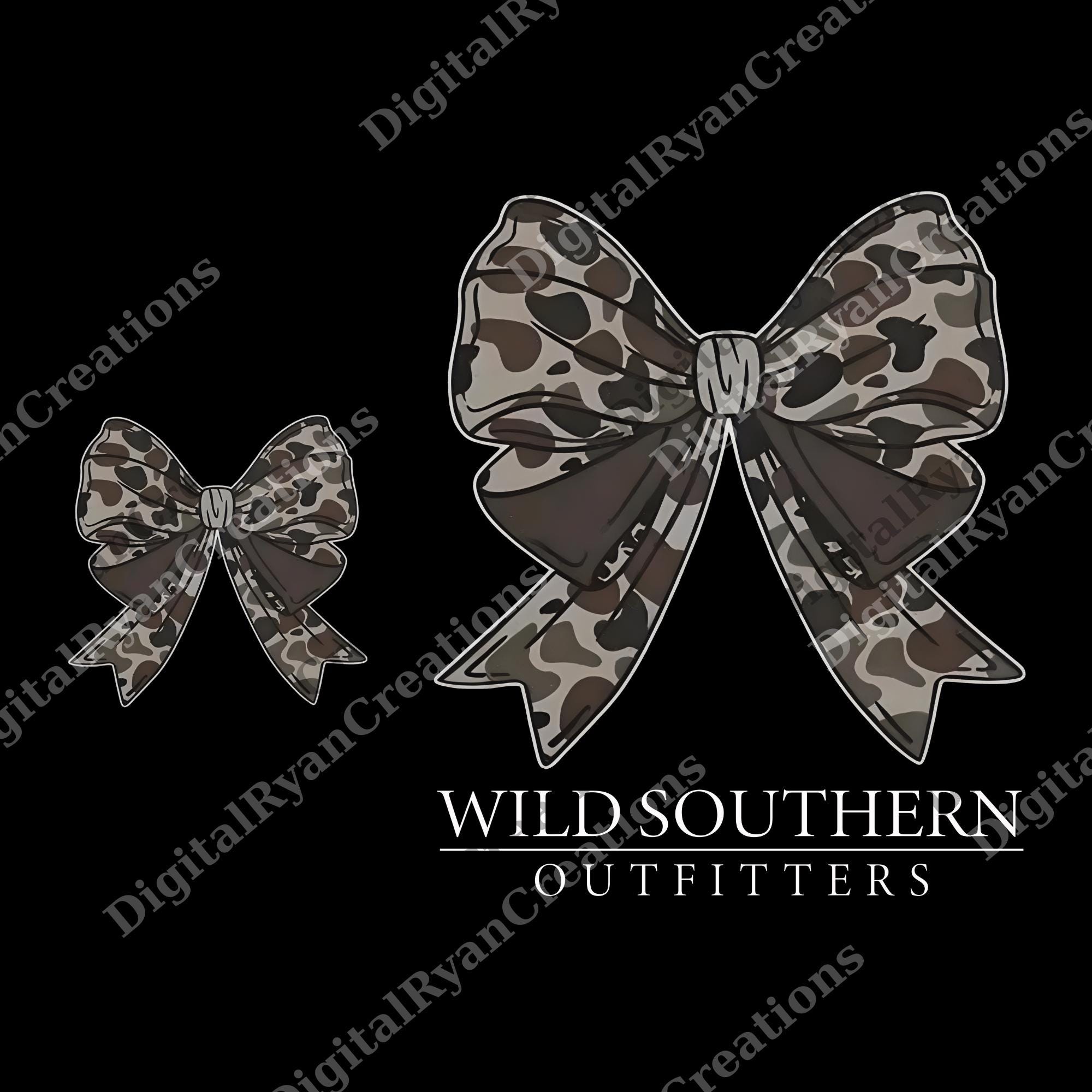 Camo Bow Png, Camo Coquette Bow Png, Hunting Svg File, Old School Camo ...
