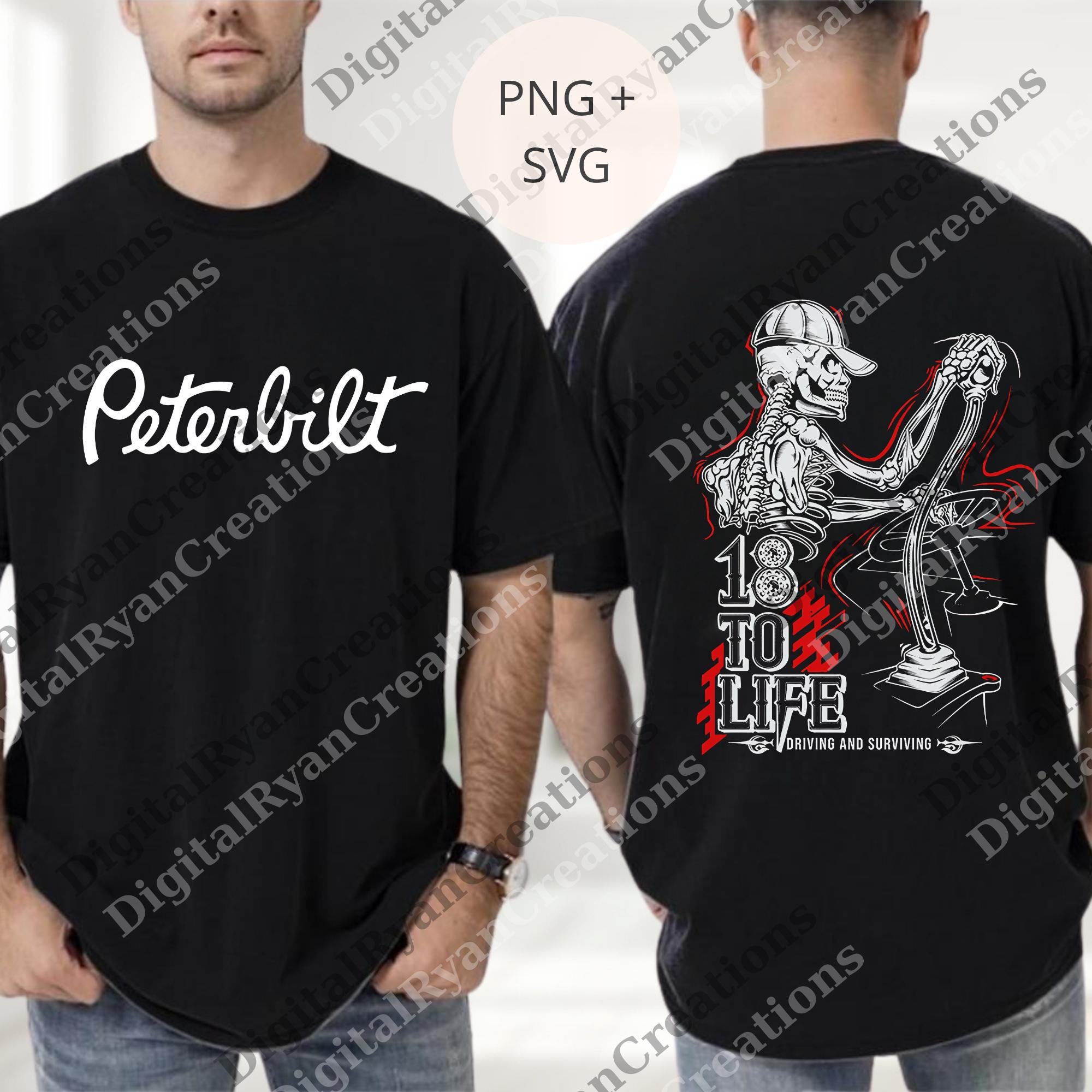 18 to Life Png, Skeleton Trucker Png, Edgy Driving and Surviving Png ...
