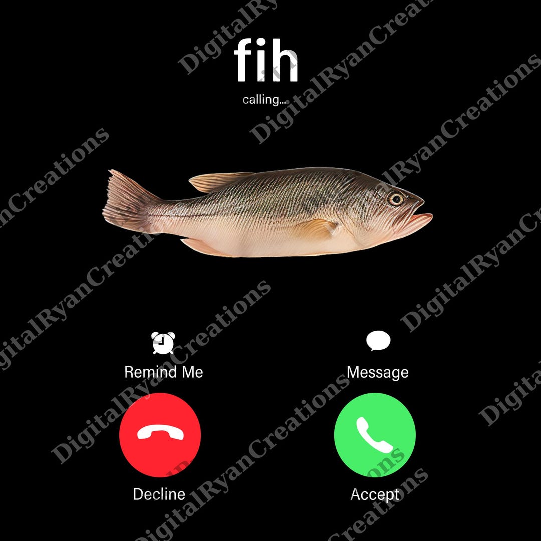 Lustig Fih Rufen png, Angler Fisch Meme Digital, Fih Eingehender Anruf ...