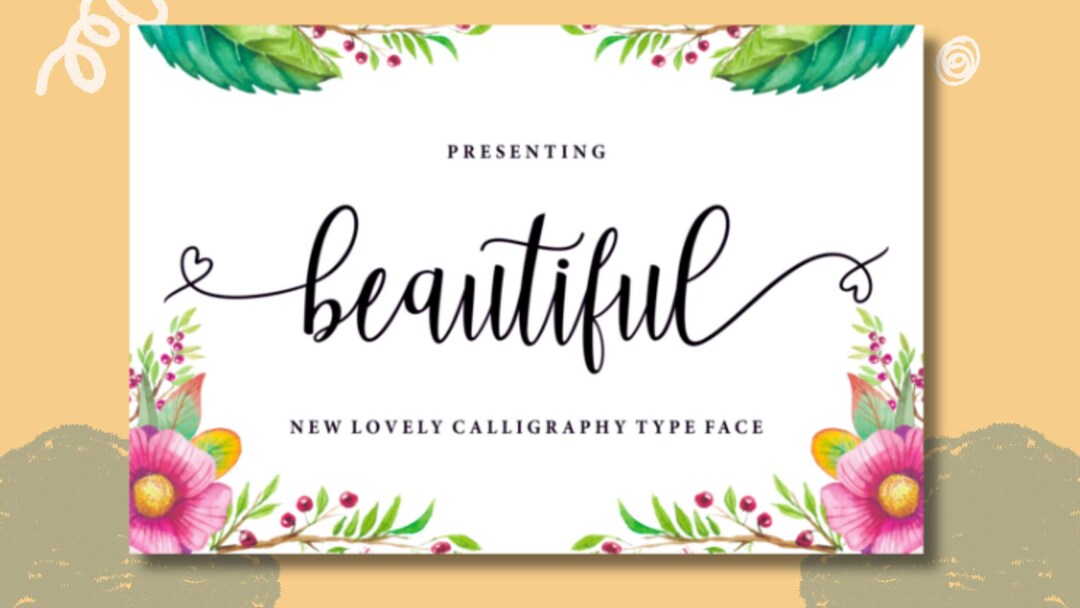 Bruttney Font, Handwritten Font, Font With Tails, Wedding Font, Modern ...