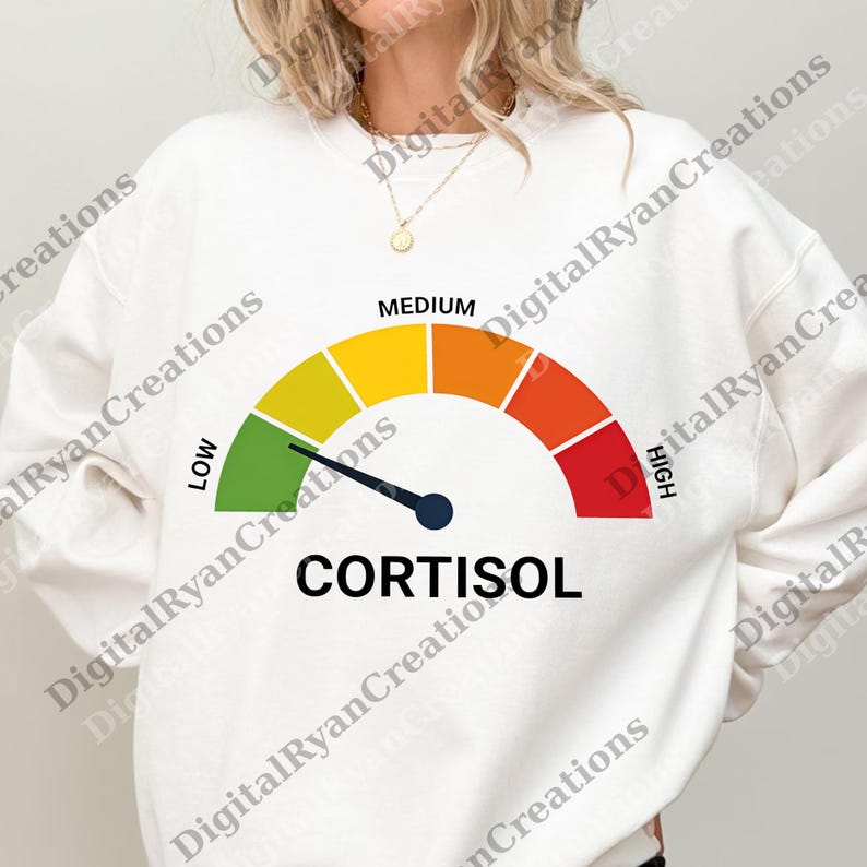 High Cortisol Low Cortisol Funny Png, Relatable Nervous System Graphic ...