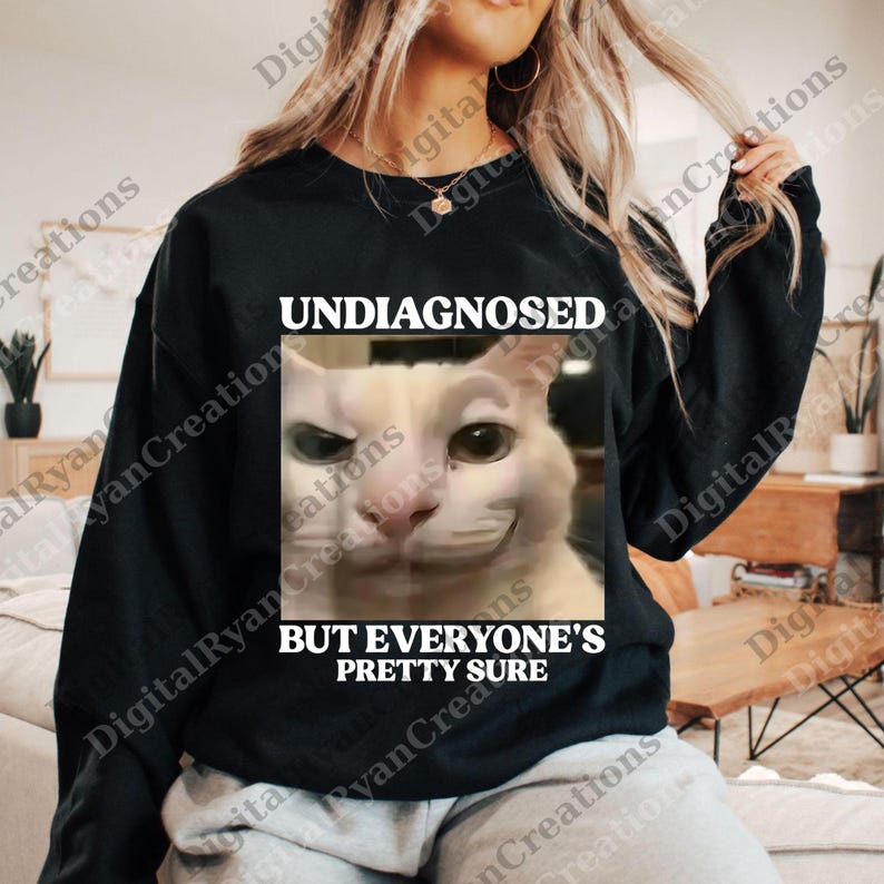 Undiagnosed but Everyone's Pretty Sure Funny Cat Png, Cute Kitty ...