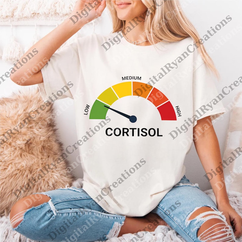 High Cortisol Low Cortisol Funny Png, Relatable Nervous System Graphic ...
