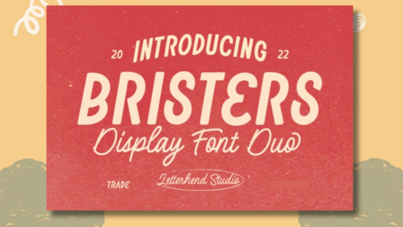 Brister Font, Vintage Font, Handwritten Font, Display Font, Modern ...