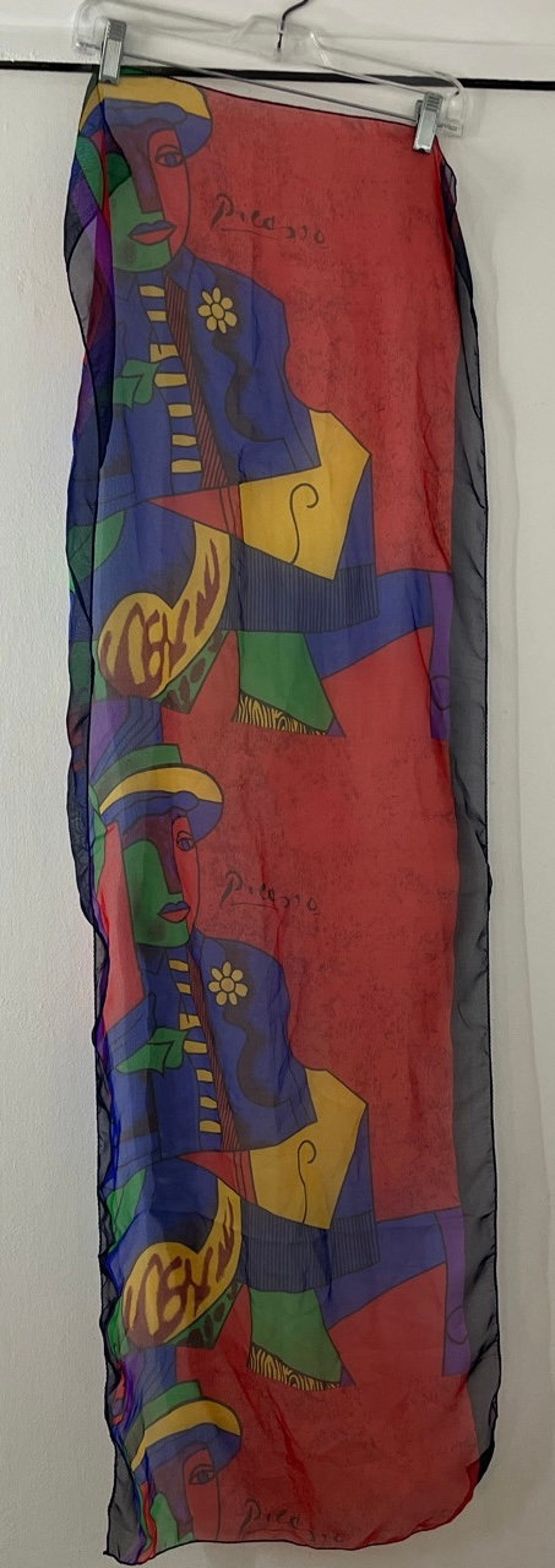 Vintage Pablo Picasso Sheer Scarf - Etsy