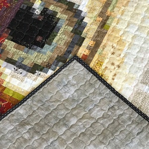 Pixel Art Quilt Quilted Wall Hanging Fine Art Quilt Vintage Eye ...