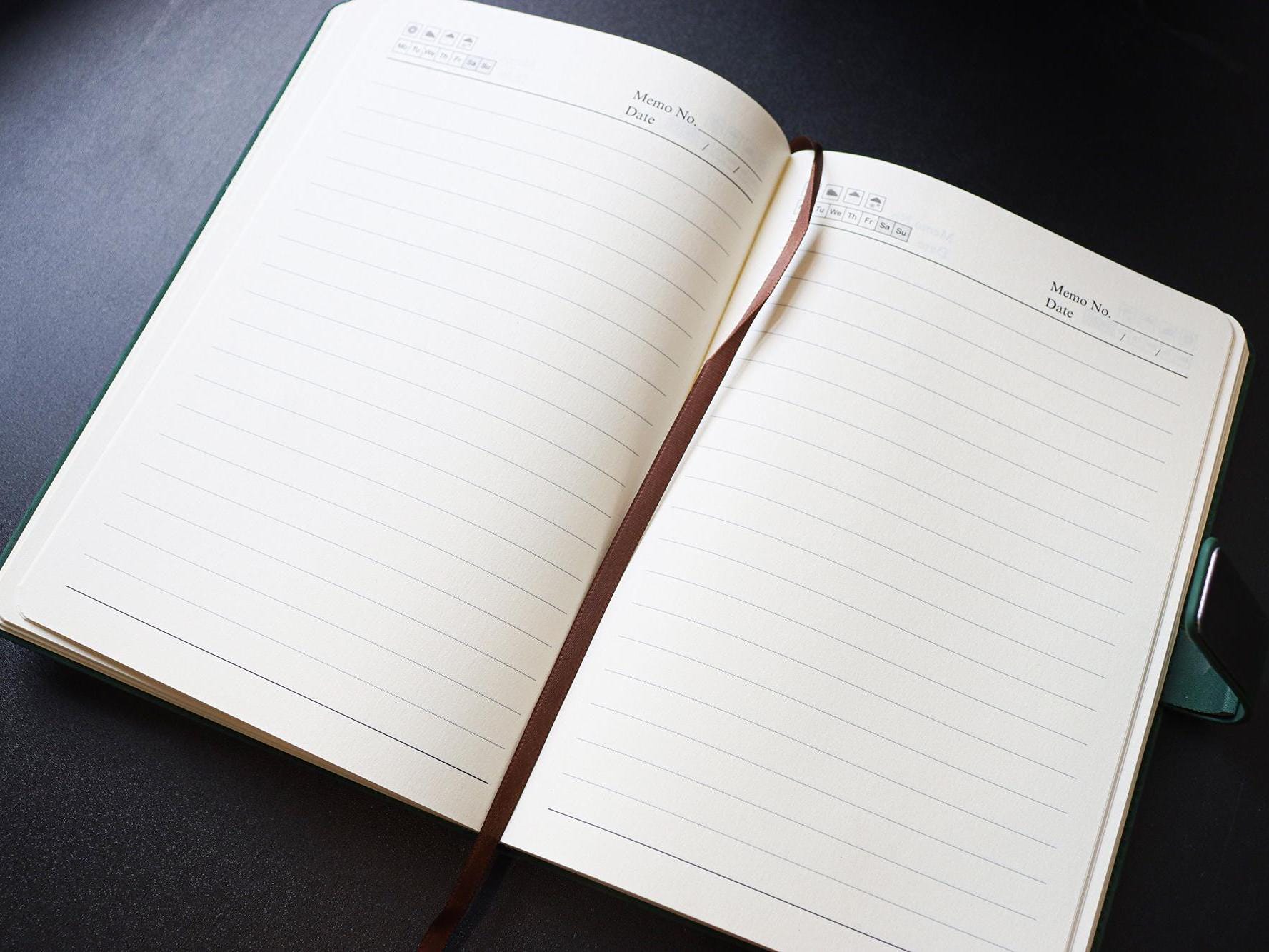 Custom Initials Notebook With Pen,personalized A5 Vegan Leather ...