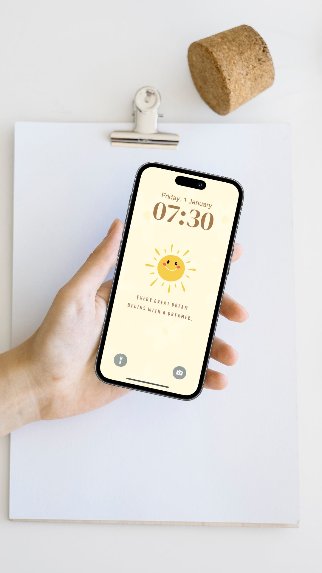 12 Phone Wallpaper Affirmations, Cute Illustration Wallpaper, Monthly ...