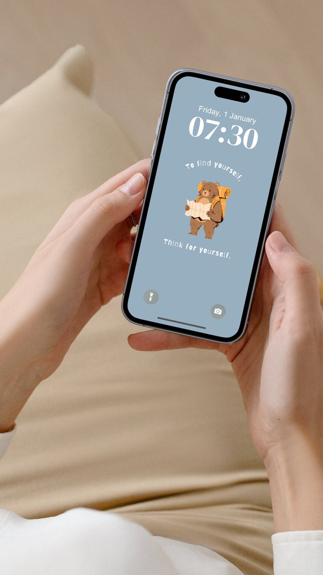 12 Phone Wallpaper Affirmations, Cute Illustration Wallpaper, Monthly ...