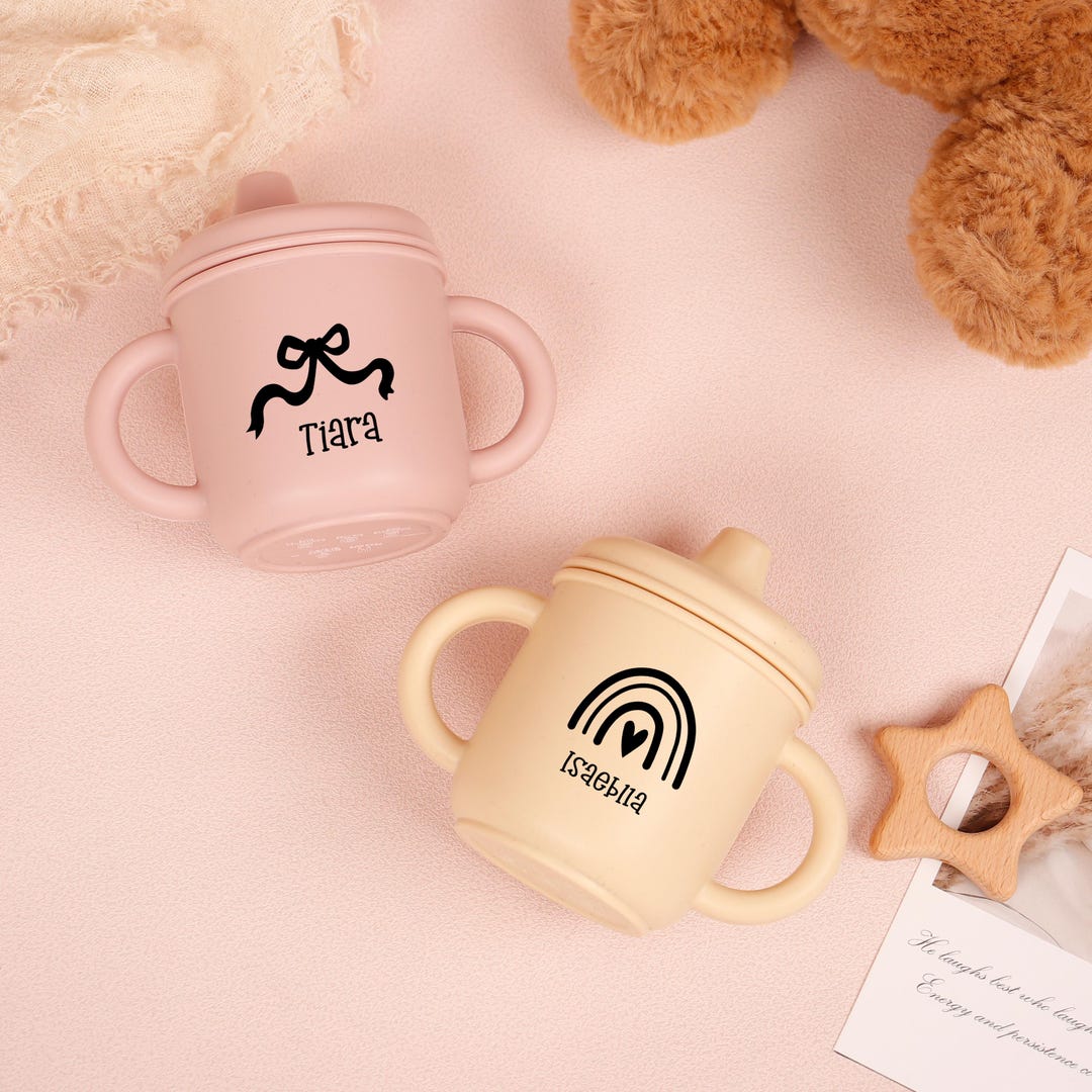 Custom Silicone Cup, Baby Silicone Sippy Cup, Personalized Silicone ...