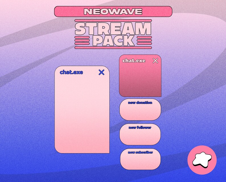 Neowave | Stream Pack, Stream Overlay, Webcam Overlay, Twitch Alert ...