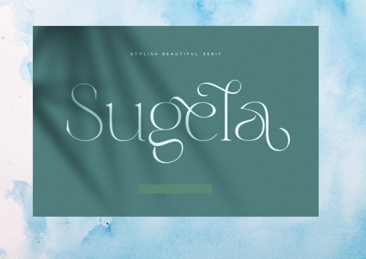 Sugela Font Bundle - Branding Font, Serif Font, Modern Font,swash Font ...