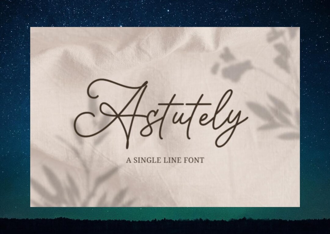 Astutely Font - Script Font, Canva Font, Procreate Font, Logo Vont ...