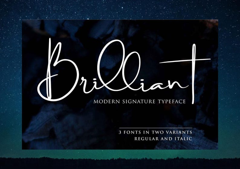 Brilliant Font - Handwritten Script Font, Canva Fonts, Fonts for Cricut, Modern Calligraphy ...