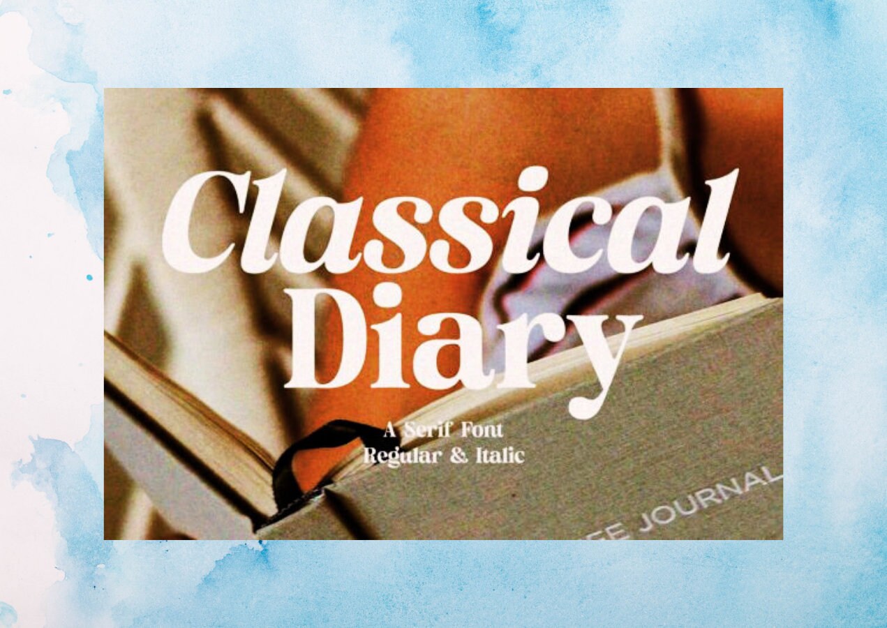 Classical Diary Font Bundle - Procreate Font, Logo Vont, Magazine Font ...