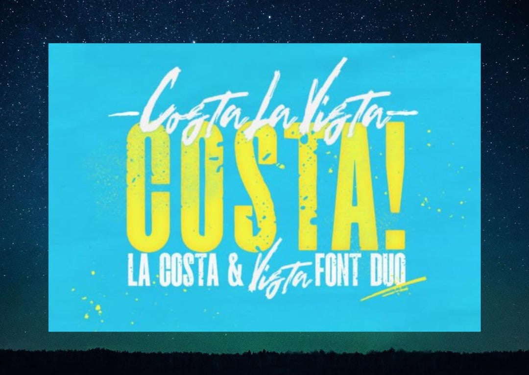 Costa La Vista Font Duo Font - Slab Serif Fonts, Modern Font, Boho Font ...