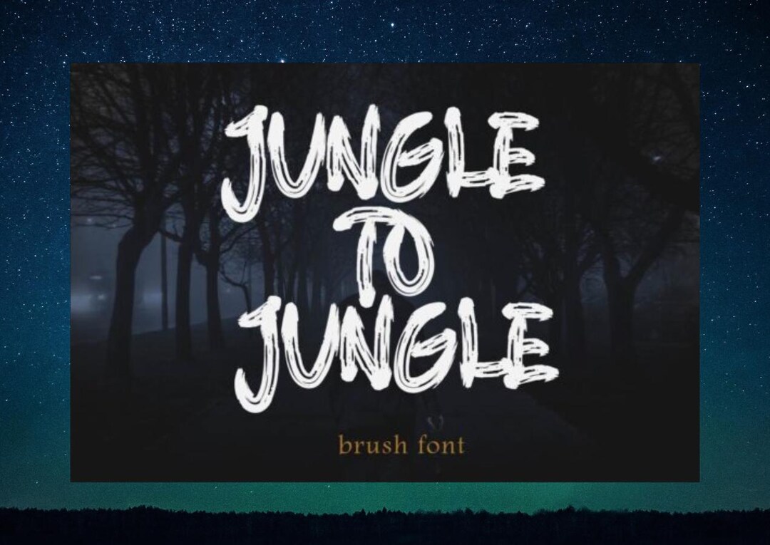 Jungle to Jungle Font - Blackletter Fonts, Serif Fonts, Classy Fonts ...