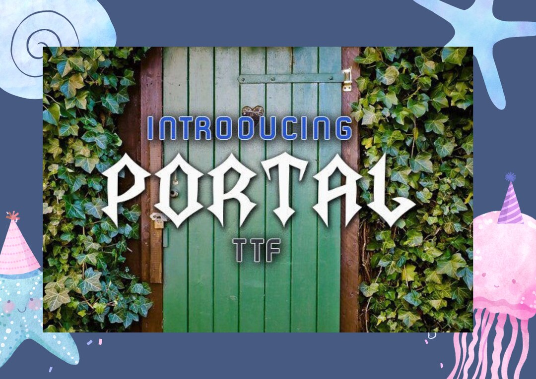 Portal Font Bundle - Blackletter, Tattoo Styles, Ancient Medieval Typeface - Font for Cutting ...