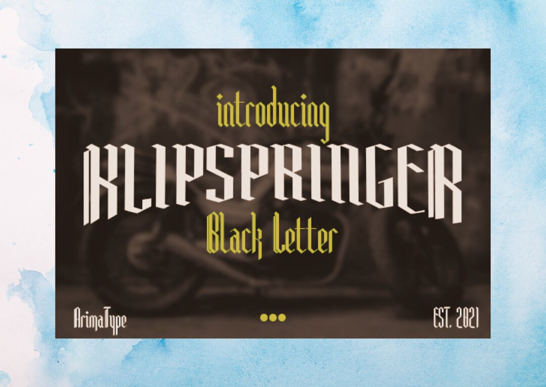 Klipspringer Font - Old English,blackletter Font, Cricut Font, Gothic Font, Fonts for Cricut ...