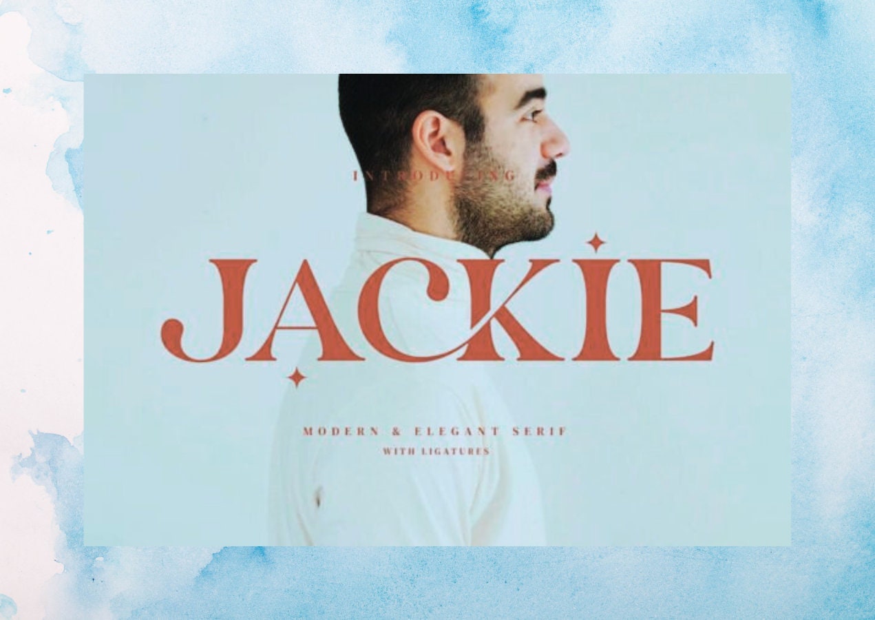 Jackie Stylish Font Bundle - , Logo Vont, Magazine Font, Serif Font ...
