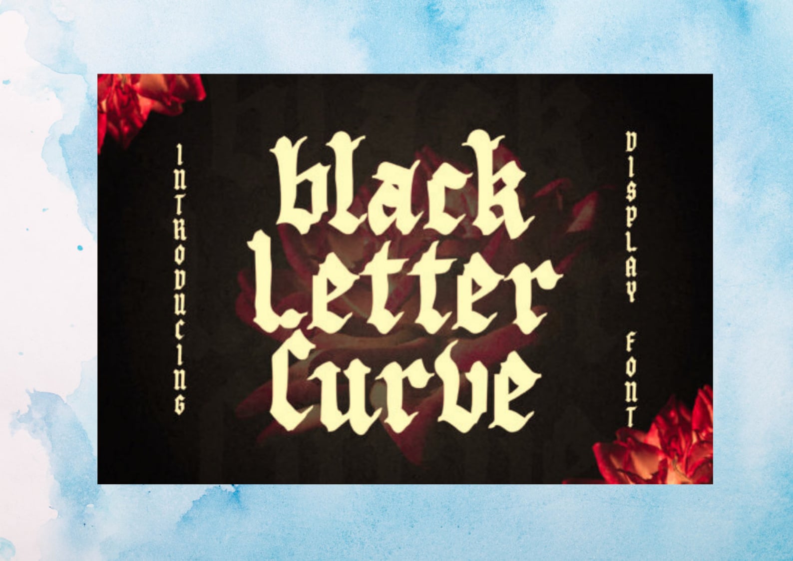 Black Letter Curve Font - Classy Font, Serif Font, Modern Font ...