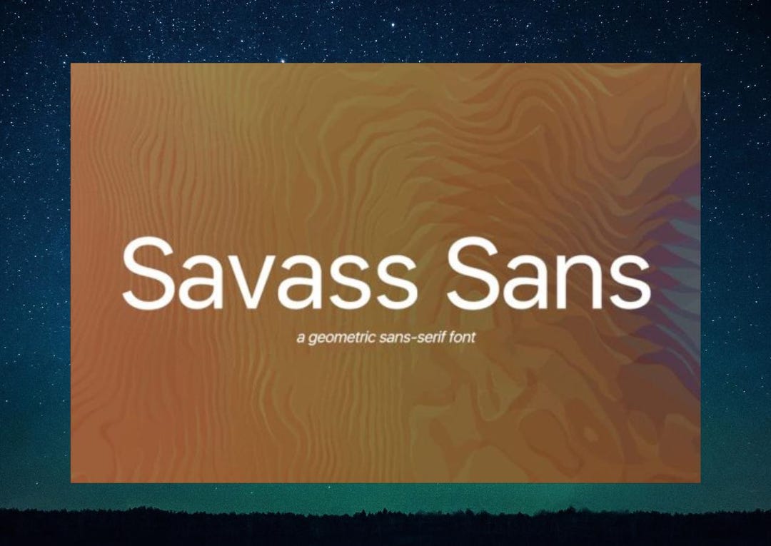 Savass Sans Font - Sans Serif Font, Canva Font, Cricut Font, Wedding Invitation Font, Logo Font ...