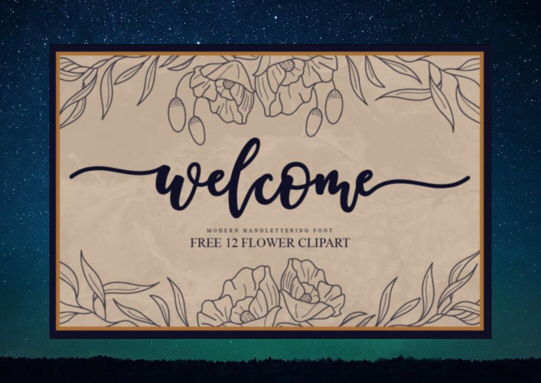 Welcome Script Font - Script Font, Handwritten Font, Procreate Font ...