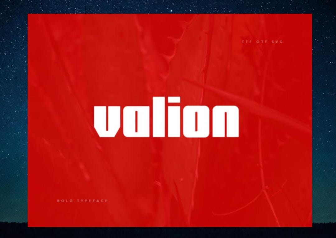 Valion Font - Display Font, Modern Font, Canva Font, Procreate Font ...