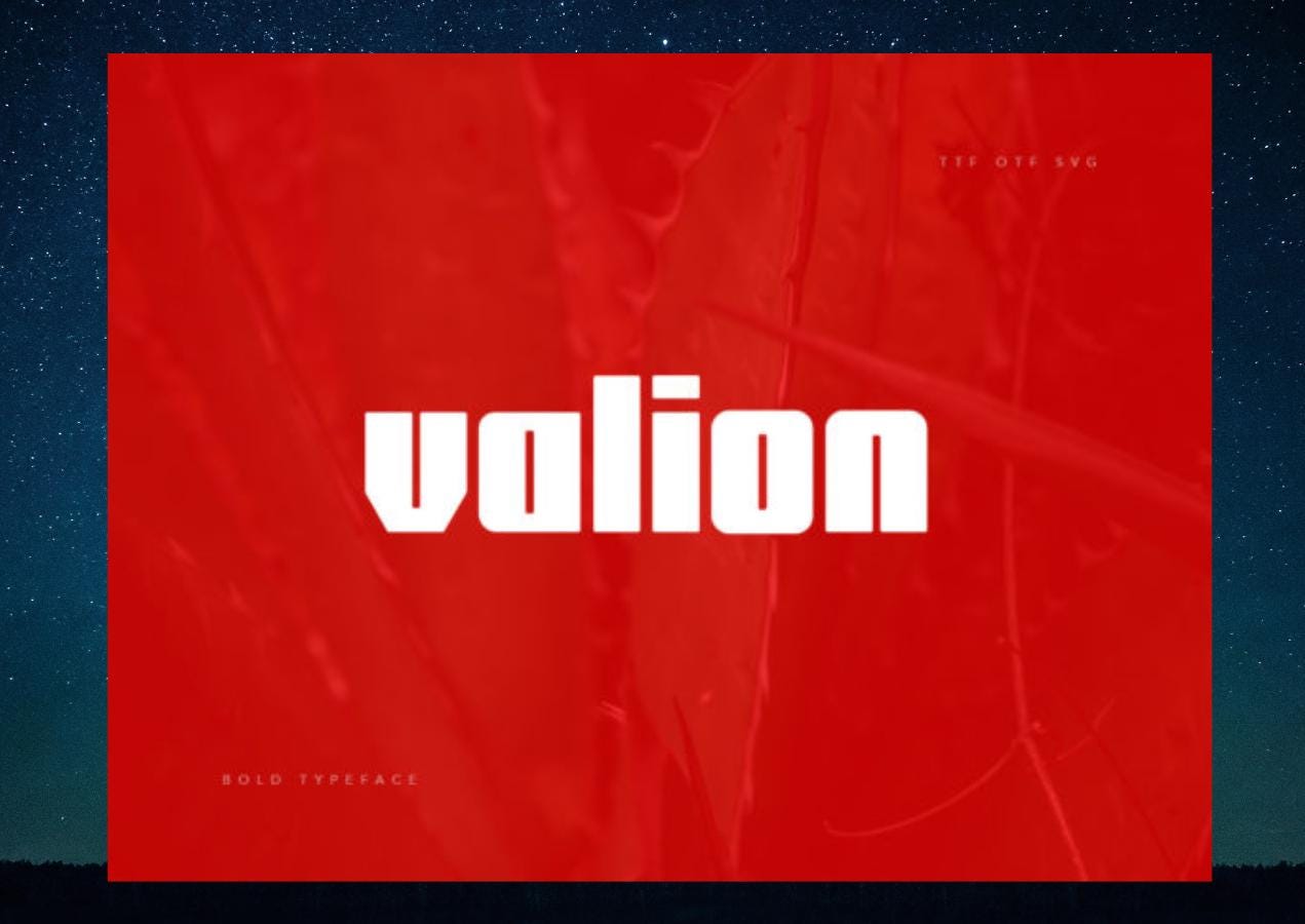 Valion Font - Display Font, Modern Font, Canva Font, Procreate Font ...